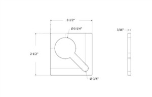 Key Hole Chain Keeper – Neds Pipe and Steel